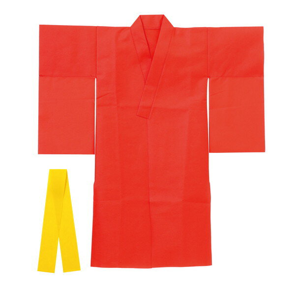 かわいい不織布製の着物！ 大人気の衣装ベースシリーズの着物です。 縫製済みなので、簡単に衣装がつくれます。 帯がセットになっており、前合わせがしっかり閉じられる着物風デザインです。 軽くて丈夫な不織布製で、撥水性もあり扱いやすい素材です。 ...