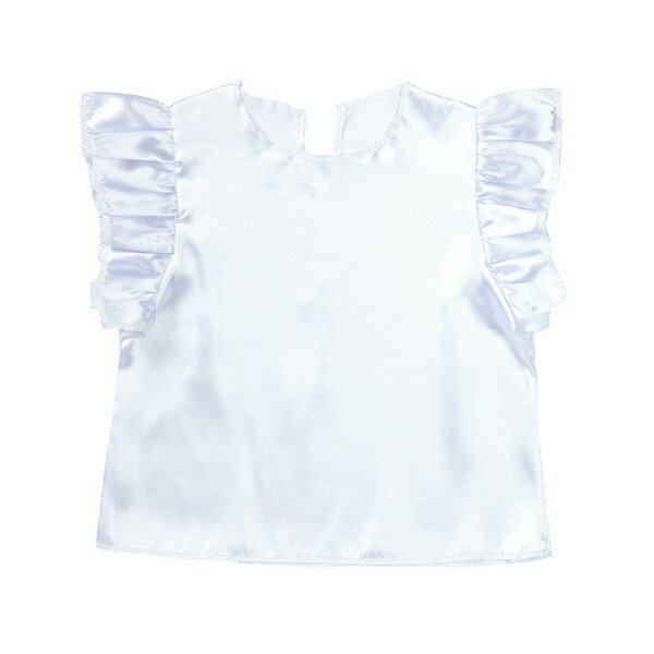 光沢サテン×フリル袖でキュートに決まる！フリル袖のサテンシャツ！ 大人気の衣装ベースシリーズのフリル袖サテンシャツです。 光沢感のあるソフトサテン素材で、華やかさと上品さを兼ね備えたデザイン。 背中のスリットとボタンで着脱が簡単にでき、袖の...