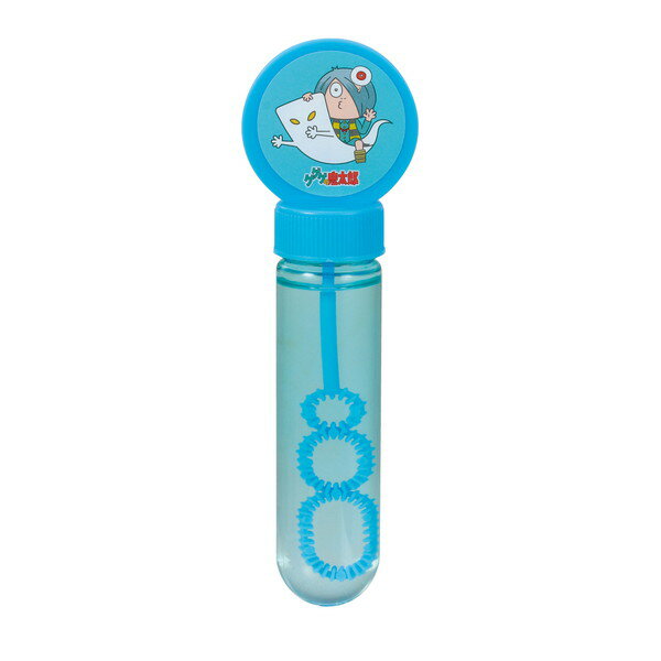 ゲゲゲの鬼太郎といっしょにシャボン玉であそぼう！ ゲゲゲの鬼太郎と目玉おやじの可愛いイラストがついたシャボン玉スティックです。 シャボン液入りなので開けてすぐに遊べます。 軽くて持ちやすいので小さなお子さまでも遊びやすいサイズです。 お外遊...