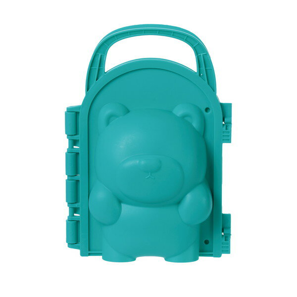 ワンタッチでたのしい砂遊び！砂を詰めて開くだけでくまさんが作れる！ くまの形に砂を詰めて開くだけで、きれいな立体くまさんが完成する砂遊びアイテムです。 ハンドル付きで持ち運びやすく、セットして開くだけのシンプル構造です。 砂遊びの時間をもっ...