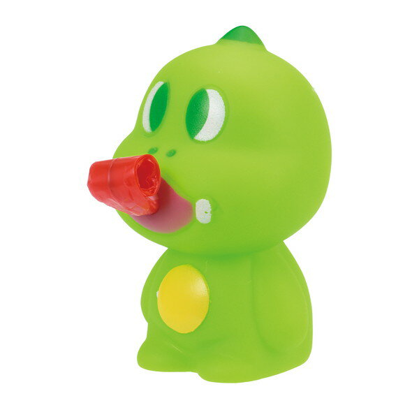 握ると音が鳴る！恐竜のかわいい吹き戻し！ ぎゅっと握るだけで音が鳴り、吹き戻しがびよーんと伸びるかわいい恐竜のおもちゃです。 吹き戻し部分は押すたびに伸び縮みして、動きの楽しさも倍増します。 手のひらサイズで小さなお子さまでも遊びやすい仕様...