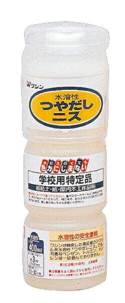 商品説明：より塗りやすく、被膜は強力になりました！無色透明で美しいつやが出ます。うすめる時は、水溶性ニス専用のうすめ液をお使いください。水彩えのぐ、ポスターカラーなどの水性えのぐの上から塗っても色はにじみません。ハケや用具、水で洗えます。 ...
