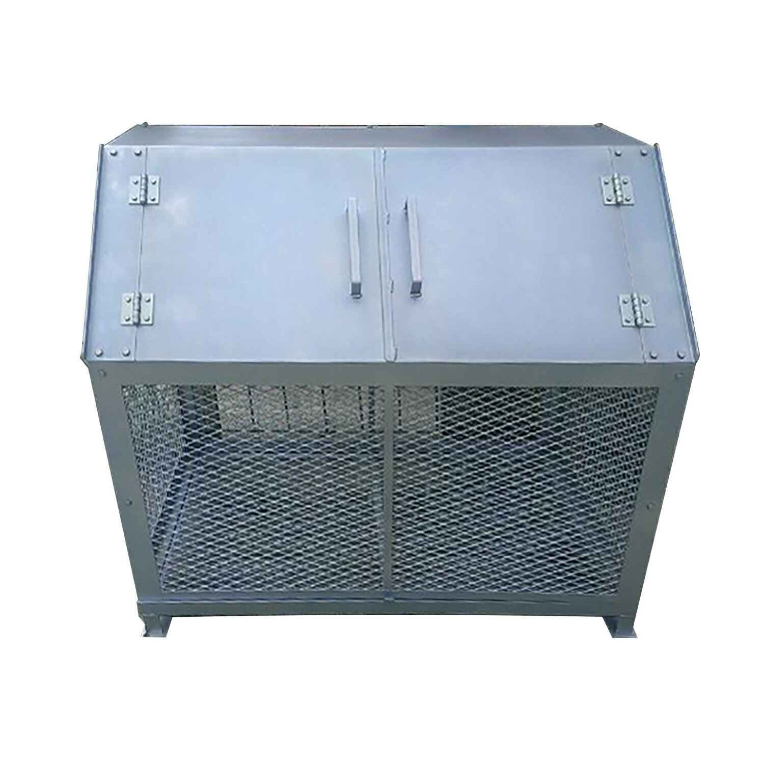 ゴミをスッキリ収納！！カラスなどの被害がなくなります。 ●ボルト・ナットで簡単に組み立てられます。 ●組立式（普及型）、飲食店・集合住宅向け。 ●前面パネルが傾斜しているので、投入・取出しが楽に行えます。 ●容量：600L（45Lゴミ袋が約...