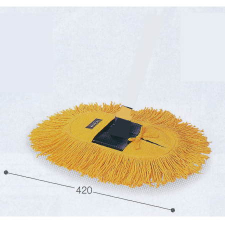 床のチリ・ホコリを吸着剤の作用で拭き取ります。 モップ幅：約420mm 糸重量：180g ※こちらはスペアのみの販売となります。 ケースの場合の入り数：40●お支払い方法で代引きはできません。 ●北海道、沖縄県、離島への発送の際は送料高くな...