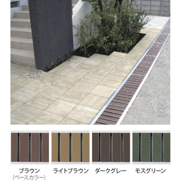 充填物は廃木材を粉状にし、溶かした廃プラスチックと混ぜて成型した再生複合材で、木の質感を残しプラスチック並みの耐久性を併せ持った100％リサイクル商品です。 ※再生材を使用しているため、制作時期により充填物の色が若干異なることがあります。 ...