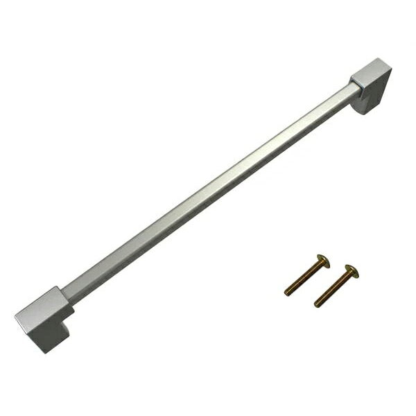 サイズ：210mm 取付：裏ビス止 カラー・仕上：クローム 金属タイプ：シルバー 材質 　パイプ：アルミ 　座：ABS樹脂 耐荷重：2kg 付属ビス：ISO4×25mm 切って長さ調整の出来るハンドル取手 アルミパイプを切ってハンドルの長さ...