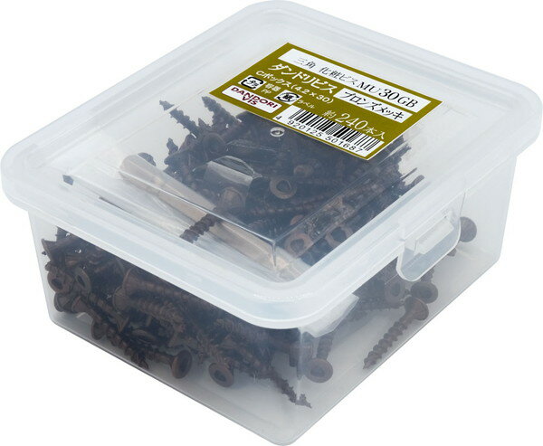 造作家具に最適。 施工性抜群の三角頭が扱いやすい、中細タイプの化粧ビス。 化粧性に特化した全3色。 ブロンズ 容器サイズ（mm）：W112×D60×H131 重量（g）：570関連商品 ●ダンドリビス 三角化粧ビス MU ブロンズメッキ サ...