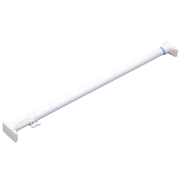 商品サイズ 　幅75〜120cm×奥行 4cm×高さ 7cm 　パイプ径 直径2.96cm 2.54cm 本体重量：0.61kg 参考耐荷重：50〜30kg 材質 ・パイプ：鉄・エポキシ樹脂粉体塗装 ・樹脂部品：ABS樹脂・PP樹脂・合成ゴ...