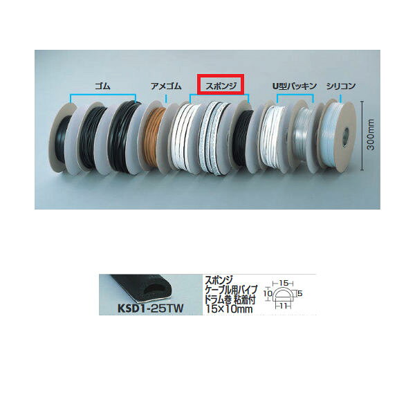 ドラムサイズ：300Φ×80mm 材質：発泡ラバー（NBR） 巻数：25m●画像はあくまでイメージです。サイズ、数量等画像ではなく商品名部分のとおりです。 ●お支払い方法で代引きは出来ません。 ●個人宅配送はできない場合、もしくは送料別途お...