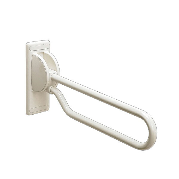 浴室内使用可能な製品 材質 　本体：PA66 　パイプ：SUS304 仕上げ 　ホワイト色 耐荷重 　980N（100kgf） ご使用方法 　1.ご使用の際は危険防止の為、必ず手すりを水平位置まで下ろしてお使いください。 　2.傾斜位置では...