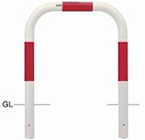 品名:アーチ 施工タイプ:固定式 材質:スチール 仕様: サイズ:φ76.3(t3.2) W750×H800 重量:約14.4kg 仕上げ/カラー:焼付塗装　(RW):赤白 備考:●通常業者向けの運送会社になりますのでお時間指定はできません...