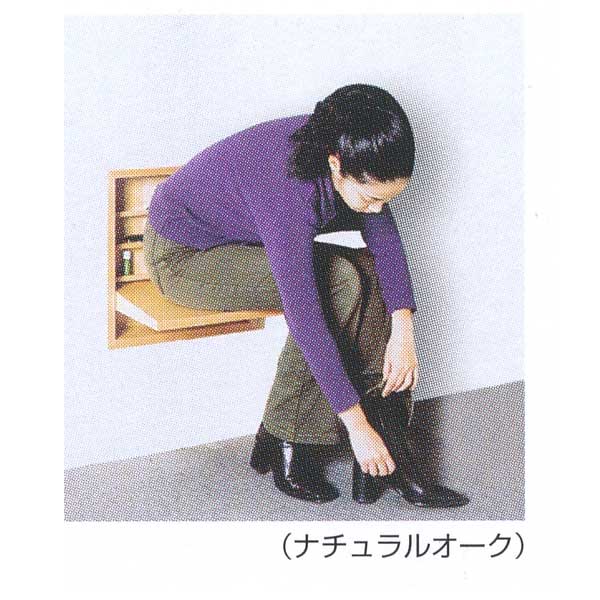 合板／皿＋4×50 呼び：70 仕向け：マンション用 最大荷重260kgf サイズ：L397×W450×H280×D70×Z106mm ナチュラルオーク 【施工方法】 ■いすの外形寸法に合わせ、間柱と貫（木質の材を使用）で強固な枠組みをして...