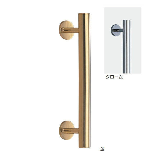 木ネジ止メ 全長（L）＝500 足巾（P）＝390 高サ（H）＝48 座巾（W）＝35φ 径　（D）＝20φ 材質：真チュウ ビス：3.5×25 小箱の場合の入数：2●仕様・寸法・デザインについては予告なく変更されることがあります。 ●画像...