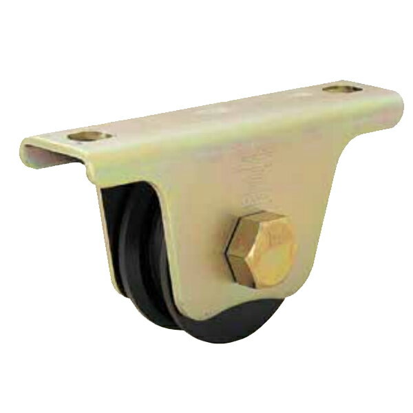 密閉型ベアリング入り 枠：材質SPH 　　クロメートメッキ仕上げ 車：鋳鉄　黒染仕上げ レール：アングル・フラットバー兼用 ※別注品として芯棒カシメタイプもあります。 A：80 B：140 C：62 D：170 E：73 F：88 G：36...