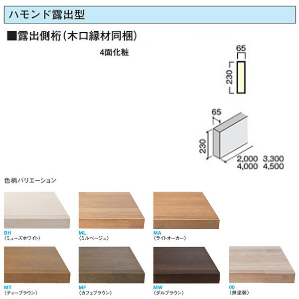 天然木のやさしさが魅力の階段部材 木質感を大切にした集成材の階段。 踏板 ■緩やかな勾配の階段設計ができる踏板（奥行270mm）も品揃えしています。 ■踏板には3本の滑り止め溝加工を施しています（巾2mm、深さ0．4mm）。 モダンスタイル...
