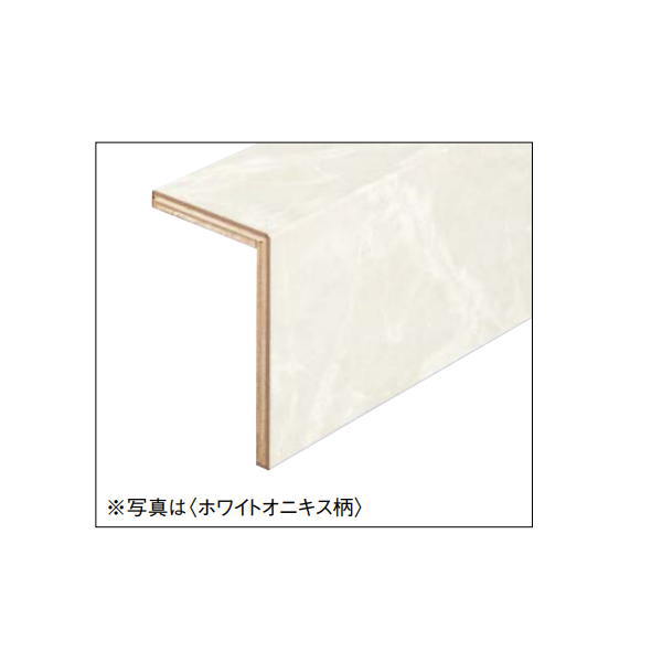 イエリアフロア玄関造作材 石目柄2（艶消し仕上げ） の玄関造作材 ●サイズ：12.5mm厚さ、105×165×1,950mm ●入数：1本／梱 ●基材：MDF＋合板 ●表面：特殊オレフィンシート ※上り框（L型）を使用する場合の玄関巾木は、...