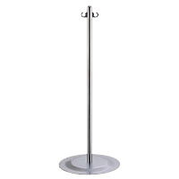 外寸：ベース径300×高800mm 重量：3.3kg 材質：柱＝スチール丸パイプ、ベース＝スチール（クロームメッキ）●仕様・寸法・デザインについては予告なく変更されることがあります。 ●画像はイメージです。代表画像を使用することがあります。...