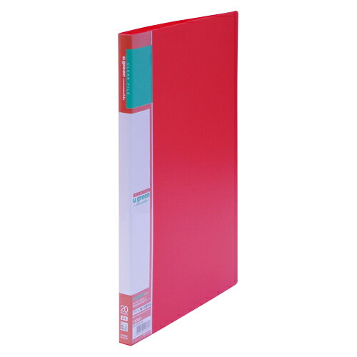 PP表紙 ポケット数：20ポケット 外寸：縦310×横240mm 背幅：15mm ポケット厚：0.04mm 材質：表紙／ポケット＝再生PP 中紙なし●仕様・寸法・デザインについては予告なく変更されることがあります。 ●画像はイメージです。代...