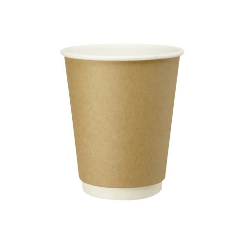 熱々ドリンクに最適。 紙製に、こだわった二重断熱カップです。 食品衛生法規格基準適合商品です。 仕様・本体色 規格(サイズ・容量)：クラフト 入数：25個 本体サイズ：口径80×高95mm 重量：11g 容量：280ml（8オンス） 材質：...