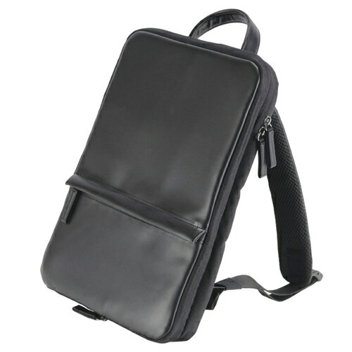 外寸：約縦390×横290×厚50／150mm 内寸：約縦380×横270×厚20mm 重量：約735g 材質：PU合皮，ポリエステル 仕様：内側＝メインルーム，正面＝フロントポケット，側面＝メッシュポケット，背面＝クッション付きPCポケッ...