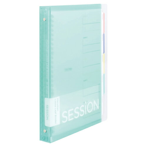 外寸：縦276×横218mm 背幅：29mm リング内径：16mm 穴数：26穴 適正収容：120枚 材質：表紙＝PP，リング＝ABS ルーズリーフ5枚，スマートレビュールーズリーフ5枚，クリアポケット，Wインデックス（大5山＋小5山）付●...