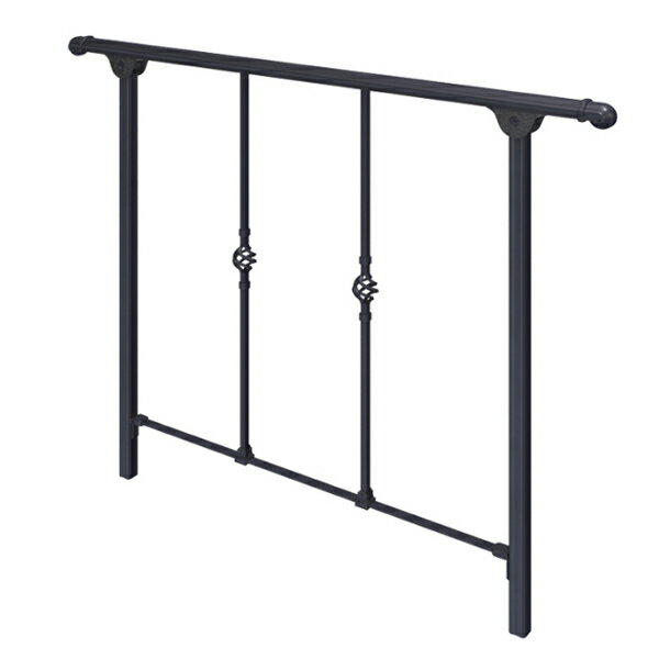 サイズ：W2376×H1100＋埋め込み200×D59mm 材質：アルミ（アルマイト仕上げ／焼付塗装） 取付部品：アルミ／ステンレス（焼付塗装） アルマイトKC色 ・エンドキャップ2個付属 笠木端部には装飾性に優れたエンドキャップを標準装備...