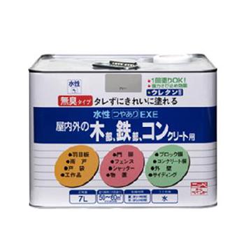 ??タレずに塗れる、1回塗りの水性つやあり塗料です。 ??イヤなにおいの少ない無臭タイプの塗料です。 ??乾きが早く、乾くと日光や雨に強い塗膜となります。 ??さび止め剤、かび止め剤入りですので、さびやかびの発生を長期間防ぎます。 【用途】...