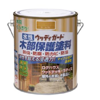●マイクロ粒子浸透型の新しい微臭の水性木部保護塗料です。 ●木材の防虫・防腐・防かび・防藻効果に優れ、木材に浸透して内部から木の腐食を防ぎます。 ●耐候性に優れたマイクロ粒子浸透型顔料の採用で、木目がよりくっきりキレイな仕上がりになります。...