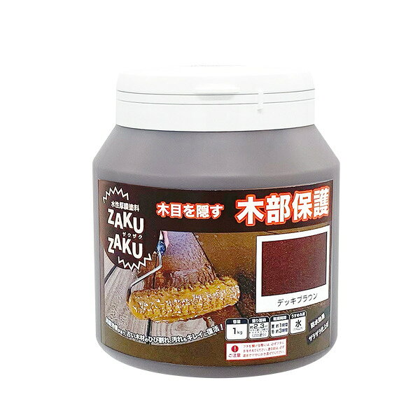 屋外の木部の塗装におすすめです。 厚膜でザラザラとした砂状の塗膜が立体感のある表情を作り出します。 細かいひび割れに入り込み、穴埋め効果があります。 1kgの容量は、メラミンスポンジを使って簡単に塗ることができます。 用途 　ウッドデッキ、...