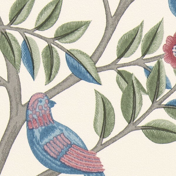 色彩豊かな鳥や花々が描かれた図案を、緻密なプリントで表現した特別感のある壁紙です。 機能:日本工業規格JIS適合品です。 壁紙工業会により制定された、自主安全規格の基準をクリアしている商品です。 建築基準法に基づく、ホルムアルデヒドの発散を...