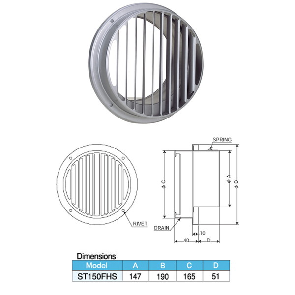 材質：SUS304 胴体：SUS304 仕上：シルバー焼付塗装●お支払い方法で代引きはできません。 ●量やタイミング、メーカー在庫状況によっては納期がかかります。 ●セミオーダーカラーは都度お取り寄せのため大変納期がかかります。 ●沖縄県、...