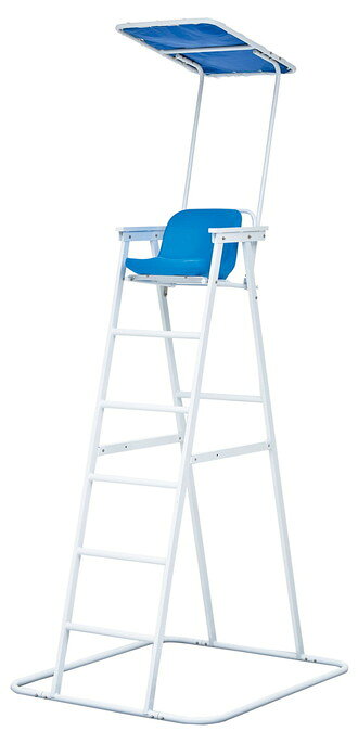 監視台用品 組み立てが非常に簡単なユニット構造を採用。 素材：主材:アルミ40X20mm角 重さ：18.5kg 座席部ポリエチレンブロー成形 日除け付 サイズ：幅110X奥行135X全高283cm、座面高さ180cm●お支払い方法で代引きは...