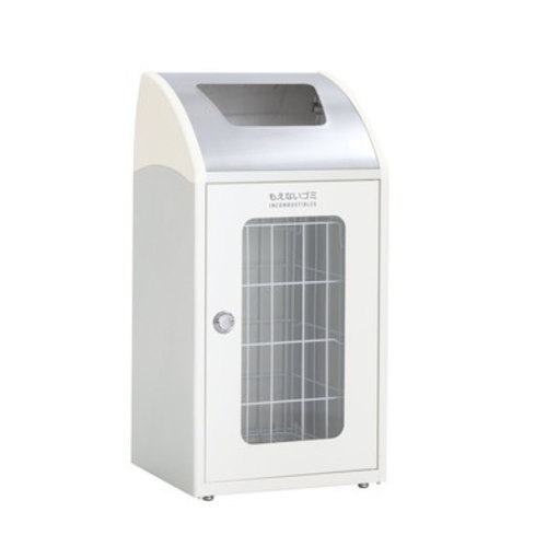 角を丸めたやさしいフォルムで、様々な施設にマッチ。 サイズ：W470×D435×H930mm、中カゴ：□360×H590mm 重量：20kg 容量：68L 材質：本体：電気亜鉛メッキ鋼板に粉体塗装・ASA樹脂、投入口：ステンレス、 中カゴ：...