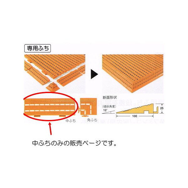 特長 　マットとして使う場合に便利な専用ふち。つまづきやはね上がりなどの危険を防止できます。 材質：ポリエチレン（再生樹脂） 規格色：深緑・青・オレンジ・ベージュ・若草 ケースの場合の入り数：40●お支払い方法で代引きはできません。 ●北海...