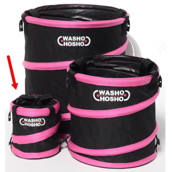 使い方自由の簡易バケット。折り畳み収納可能。