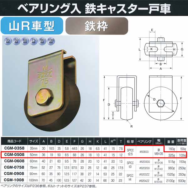 用途 　学校の門扉、倉庫、工場などの引戸、観音扉など 特長 　重量のある扉に最適です。●仕様・寸法・デザインについては予告なく変更されることがあります。 ●画像はイメージです。代表画像を使用することがあります。 ●ご返品、交換、発注後のキャ...