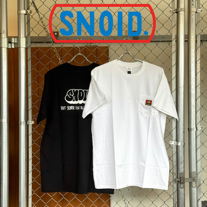 SNOID (スノイド)BANANA BISCUITS POCKET T-shirts SNOIDより半袖Tシャツです。 アートワークはRAT HOLE STUDIOマエダ氏による作品。 フロント左胸に刺繍ワッペン、バックにプリントが入って...