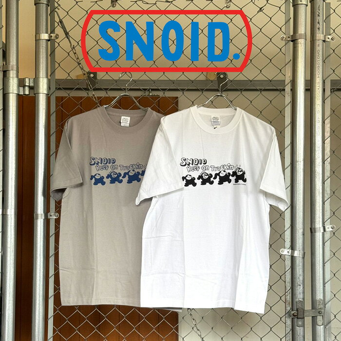 SNOID (スノイド)KEEP ON TRUCKIN T-shirts SNOIDより半袖Tシャツです。 アートワークはRAT HOLE STUDIOマエダ氏による作品。 フロントはラバープリントです。 ■素材 5.6oz COTTON ...