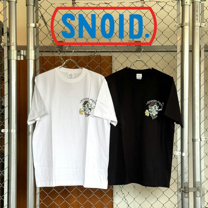 SNOID (スノイド)SMOKING AGAIN T-shirts SNOIDより半袖Tシャツです。 アートワークはRAT HOLE STUDIOマエダ氏による作品。 フロント左胸にはインクジェットでプリントが施されています。 ■素材 5...