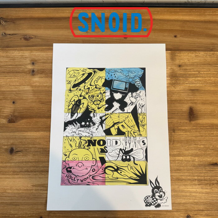 SNIOD (スノイド)Haters POSTER SNOIDのポスターです。アートワークはRAT HOLE STUDIOマエダ氏による作品。 上質紙180kgを使用したオフセット印刷のポスター。 (※上質紙の180kgの厚さは約0.24m...