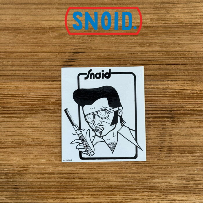 SNIOD (スノイド)el-vis STICKER SNOIDのステッカーです。アートワークはRAT HOLE STUDIOマエダ氏による作品。 ■サイズ W70mm x H80mm ※商品によって若干の誤差が出る場合があります。 【SN...