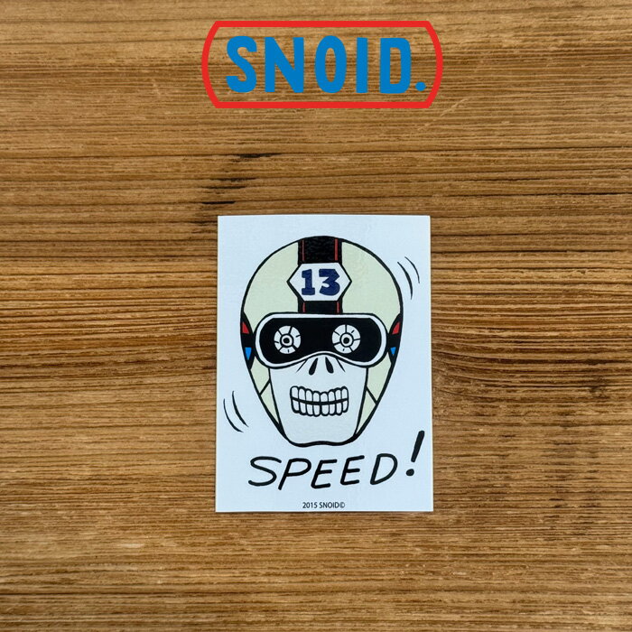 SNIOD (スノイド)SPEED! STICKER SNOIDのステッカーです。アートワークはRAT HOLE STUDIOマエダ氏による作品。 ■サイズ W50mm x H70mm ※商品によって若干の誤差が出る場合があります。 【SN...