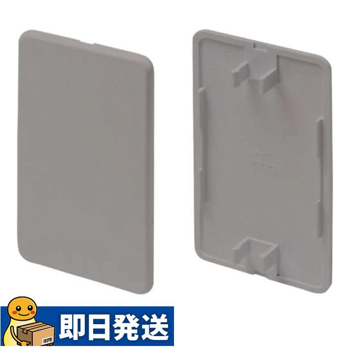 マサル工業 SFBC11 ●種類:1個用 ●カラー:グレー(参考マンセル値:N6.5) ●サイズ:W70.0mm×H120.0mm×D5.0mm ●材質:ABS 露出ボックス用　カバー 配線モール 灰 グレー ニューエフモール