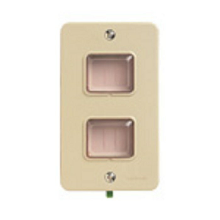 WN7942 防雨埋込スイッチプレート(2コ用)(取付枠付) プレート・取付枠