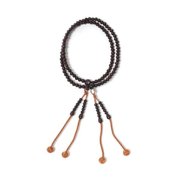 お遍路参拝に欠かせない念珠です。 天然素材「紫檀」の念珠です。 親玉の中に弘法大師のお姿が描かれたレンズを選択することができます。（「無し」も選択できます） 紫檀とは、マメ科の広葉樹の一種で、唐木の代表的なもののことを言います。 珠をひとつ...