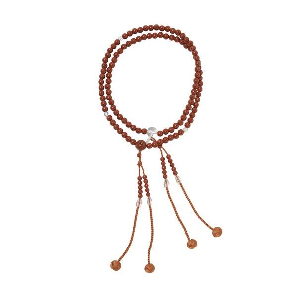 西国三十三箇所参拝に欠かせない、観音霊場用の念珠です。 珠をひとつ繰るごとに仏を念ずることから念珠と呼ばれるようになったと伝えられています。 巡拝の時、念珠を手にかける場合、正式には最初、右手は中指・左手は人差し指にかけて三回ほどすりあわせ...