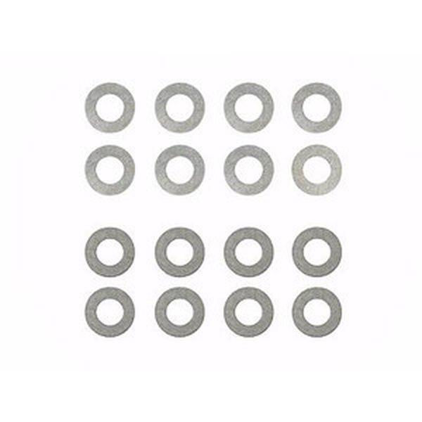ツーリングカーで使用するギヤデフの調整に使用します。0.2mm、0.3mmの2種類の厚みのシムをセットして、いっそう繊細なデフ・セッティングが可能です。0.2mmと0.3mmの厚みのシムをそれぞれ8枚ずつセット。 (ITEM 54589) ...
