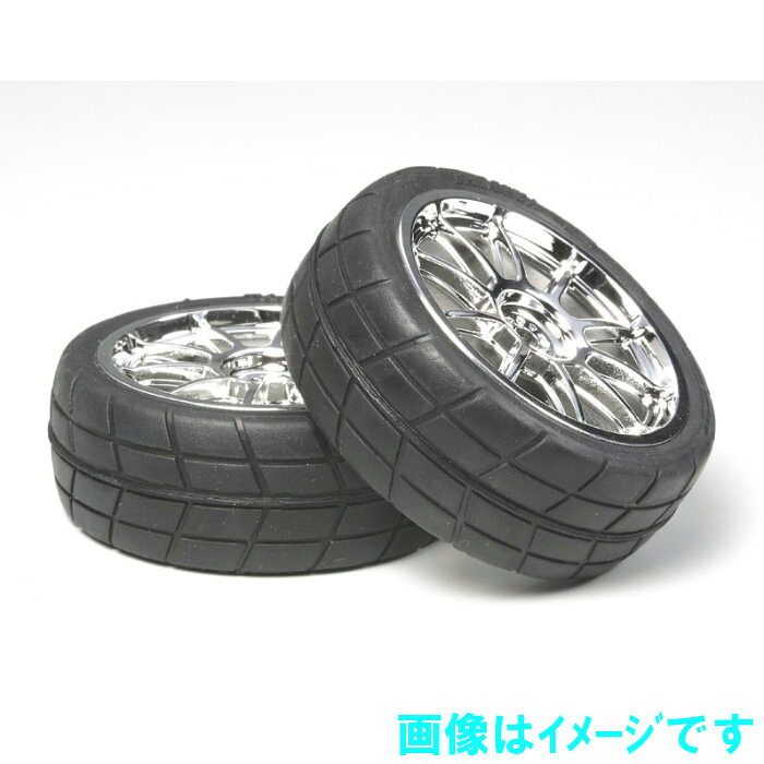 【メッキ仕上げのホイールがRCカーの足もとを引き立てます】 箱から出してすぐに車に装着できるタイヤ接着済みのホイールです。ツーリングカー各車に使用でき、メッキ仕上げの10本スポークデザインが足もとを引き締めます。ホイールは24mm幅、オフセ...