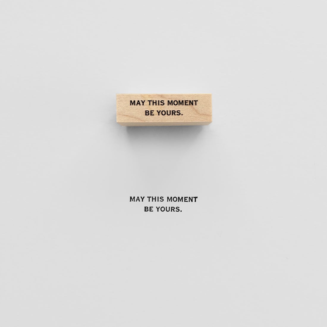 商品説明商品名〈MESSAGE〉MAY THIS MOMENT BE YOURS｜よいひとときになりますように 仕様■ゴム印：1コ ■サイズ：40mm x 12mm x 台木24mm ご注意事項 モニターの発色の具合によって実際のものと色が...