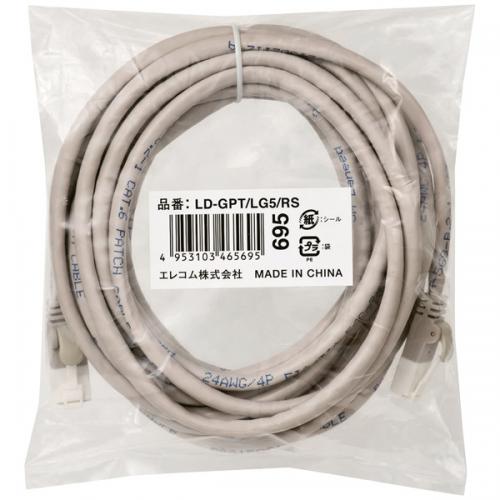 型番:LD-GPT/LG5/RSJANコード:4953103465695■Cat6準拠LANケーブルのスタンダードタイプです。 ■ツメ折れ防止プロテクターと屈曲に対する耐久性が高い素材のコネクターを採用したダブル構造で、ツメが折れにくいLA...